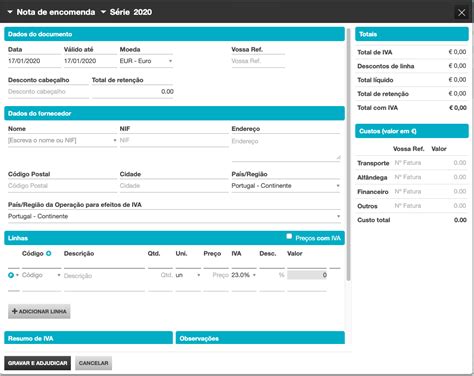 Criação De Documentos De Encomenda Centro De Ajuda Toconline