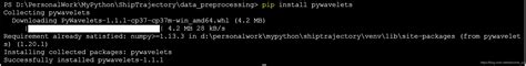 Python：no Module Named ‘pywt‘解决办法no Module Named Pywt Csdn博客