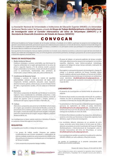 Convocatoria Admisión Dirección De Evaluación Educativa