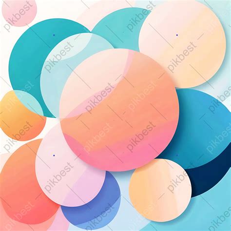 Abstract Overlapping Circles In Soft Pastel Colors With Subtle Gradients Backgrounds  Free