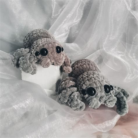 Spookycute Small Spider Handmade Crochet Plushie Cute Halloween