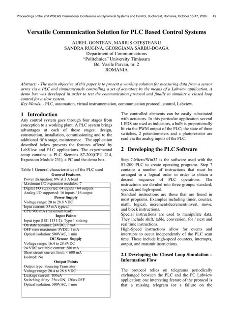 Pdf Versatile Communication Solution For Plc Based Control Systems