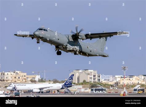 Italian Air Force Atr P 72a Reg Mm62280 Leaving Malta After A 3 Day