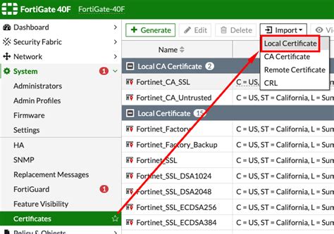 Adding A Certificate To A Fortigate Captive Portal To Prevent Browser Errors Fydelia