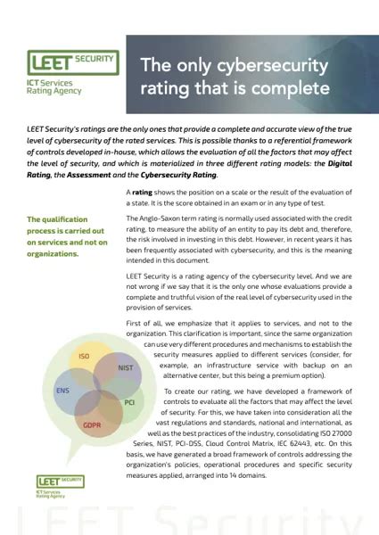 Leet Security The Ultimate Cybersecurity Rating