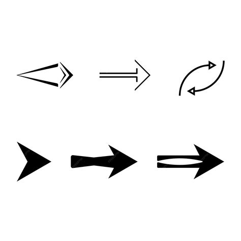 Premium Vector 6 Minimalist Arrow Vector Design