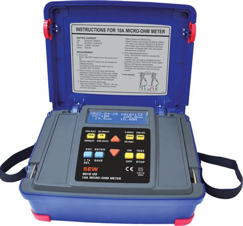 Sew 9010uo Digital 10a Micro Ohmmeter Ductor Tester Testrix Systems