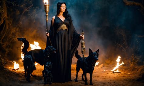 Lexica Greek Mythology Goddess Hecate In The Underworld Black Hair
