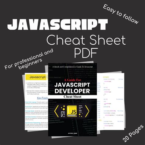 Ultimate Javascript Cheat Sheet Pdf Comprehensive Coding Reference Guide For Developers And