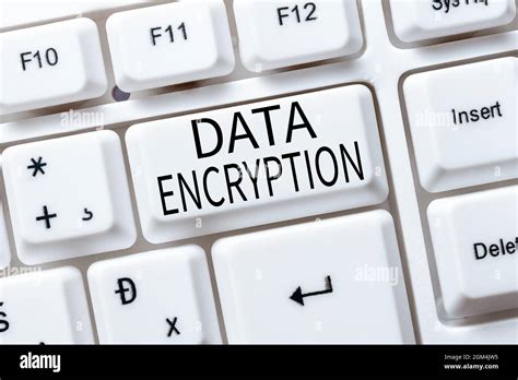 Hand Writing Sign Data Encryption Business Idea Conversion Of Data