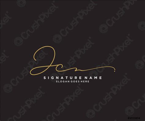 Letter Jc Signature Logo Template Vector Stock Vector 3020804 Crushpixel