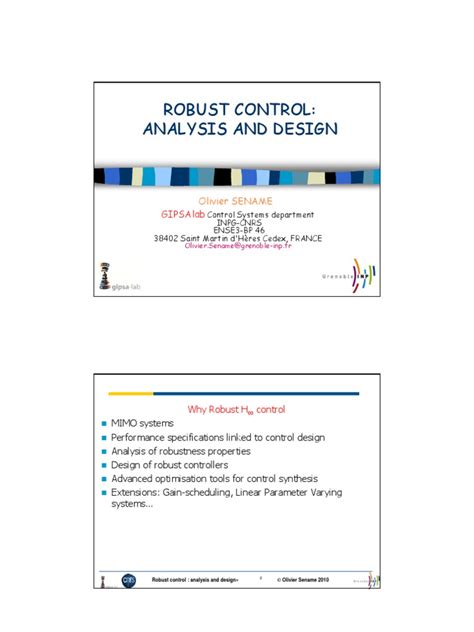 robust control analysis and design control theory bandwidth signal