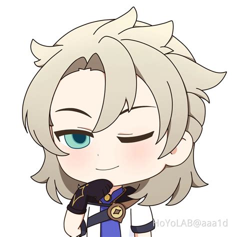 Albedo Emoji By Me 😳 Genshin Impact Hoyolab
