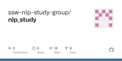 Github Ssw Nlp Study Group Nlp Study