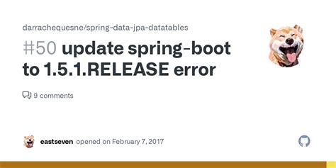 Update Spring Boot To 1 5 1 RELEASE Error Issue 50 Darrachequesne