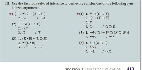 Solved Then Translate The Following Arguments Into Symbolic Form