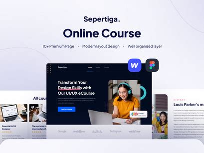 Online Course Website Template By Sepertigakreatif EpicPxls