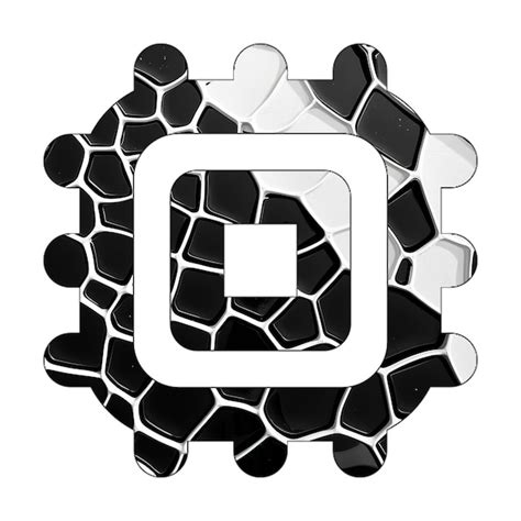 microchip icon black and white honeycomb premium ai generated image