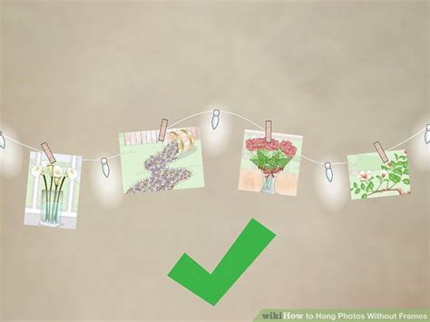 3 Ways To Hang Photos Without Frames WikiHow