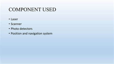 Lidar Light Detection And Ranging Pptx 3 D Graphics Computer Software And Applications