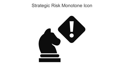 Strategic Risk Monotone Icon In Powerpoint Pptx Png And Editable Eps Format Ppt Presentation