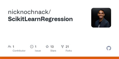 GitHub Nicknochnack ScikitLearnRegression