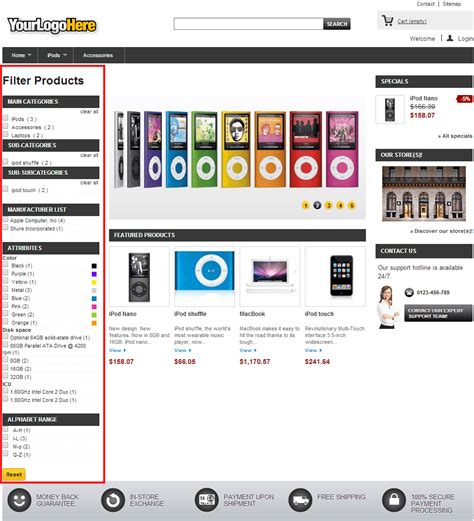 PrestaShop Advanced Product Filter Module Bazaar