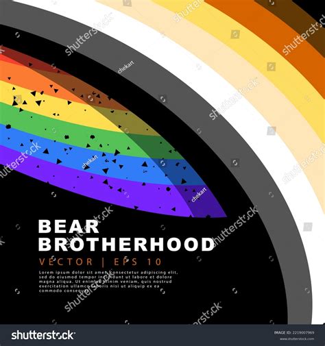 Flag Lgbt Flag Bear Brotherhood Sexual Stock Vector Royalty Free Shutterstock