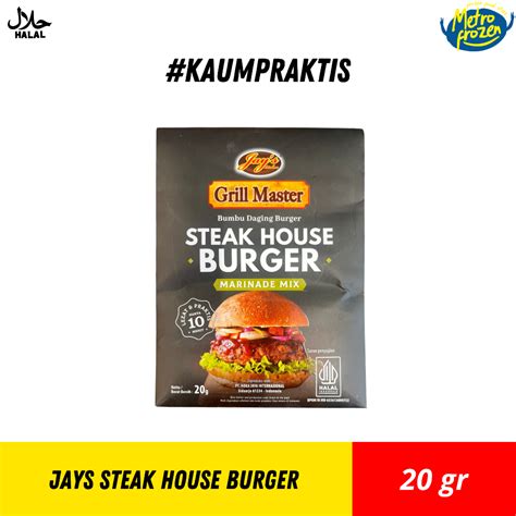 Jual Jays Grill Master Steak House Burger 20gr Bumbu Daging Burger