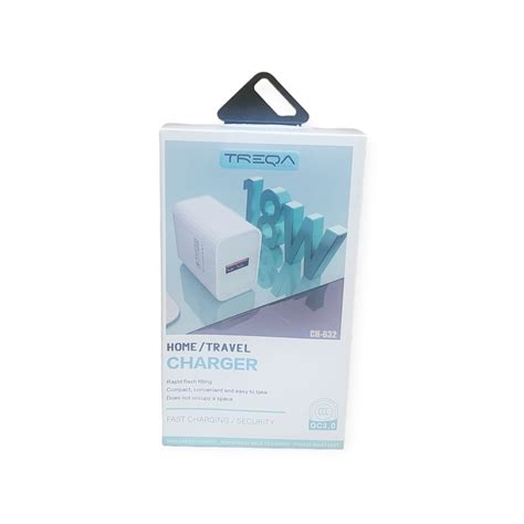 Treqa Ch 632 Type C Usb Wall Charger With Type C Usb Cable Super Electronics