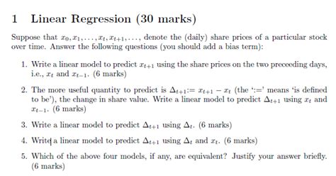 Solved Suppose That X X Xt Xt Denote The Daily Chegg Com