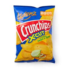 Чипсы Crunchips X-Cut Lorenz вкус сыра и лука рифлёные, 70 г — купить с ...