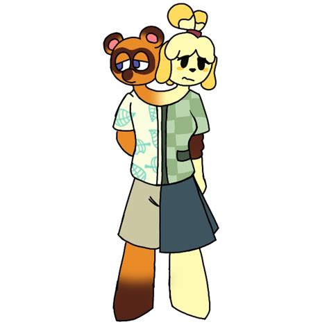 Tom Nook And Isabelle Conjoined By Adriano2736 On Deviantart