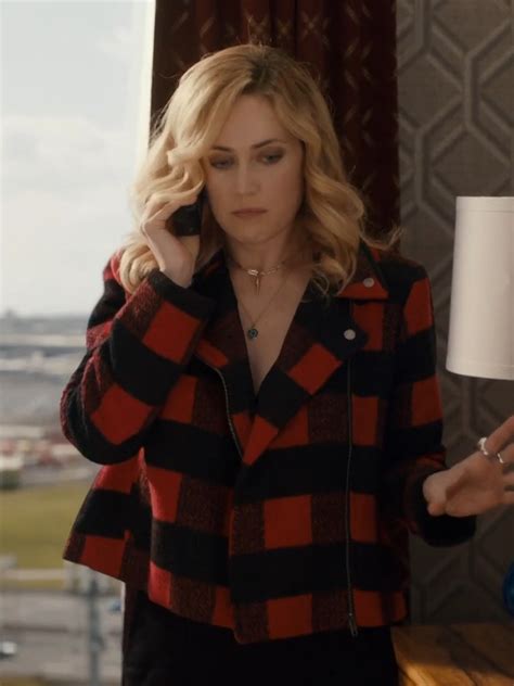 Pretty Hard Cases Season 2 Adeline French Plaid Cropped Jacket