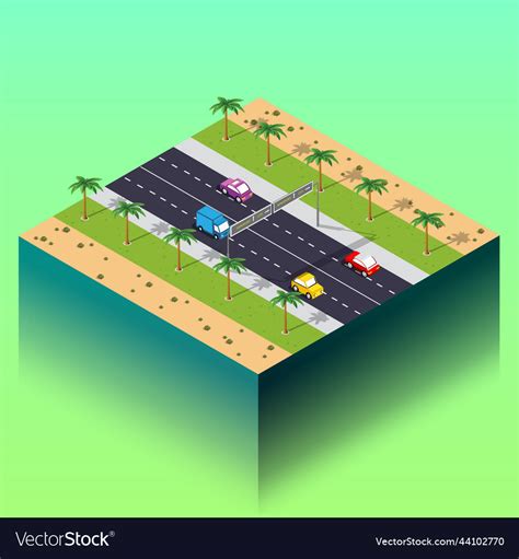 Transportation City Streets Intersection Vector Image