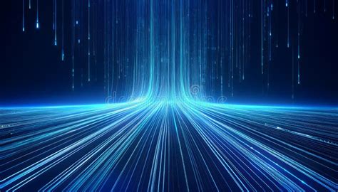 Technology Network Digital Data Flow Artificial Intelligence Data Analytics Processing Abstract