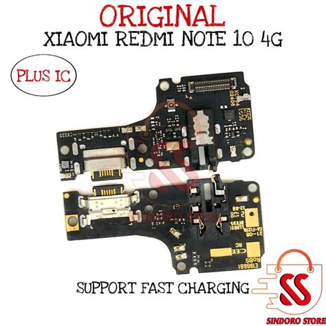 Jual Konektor Charger Xiaomi Redmi Note 10 4G USB Papan Cas Ori Copotan Mic Pcb Board Shopee