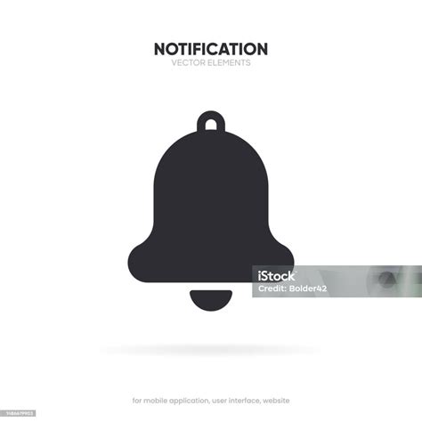 알림 벨 알람 아이콘입니다 알람 기호입니다 울리는 종 들어오는 받은 편지함 메시지입니다 알람 시계 및 스마트 폰 응용 프로그램 경고 소셜 미디어 요소 새 메시지 기호 플랫