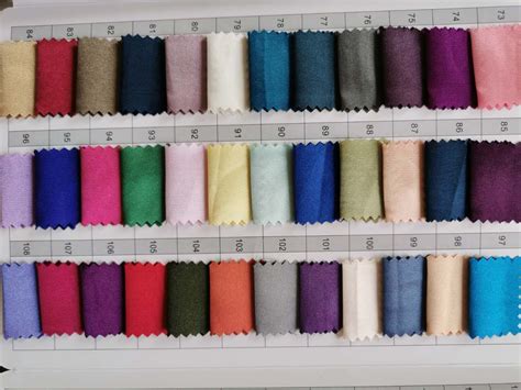 The Satin Fabric Color Swatch Grandado