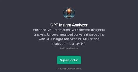 Gpt Insight Analyzer Gpt Conversation Analysis Taaft
