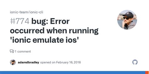 Bug Error Occurred When Running Ionic Emulate Ios · Issue 774