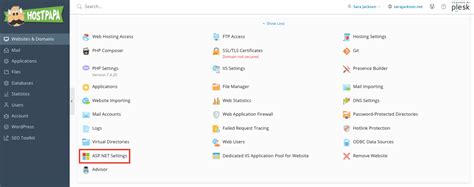 asp settings on plesk windows hostpapa support