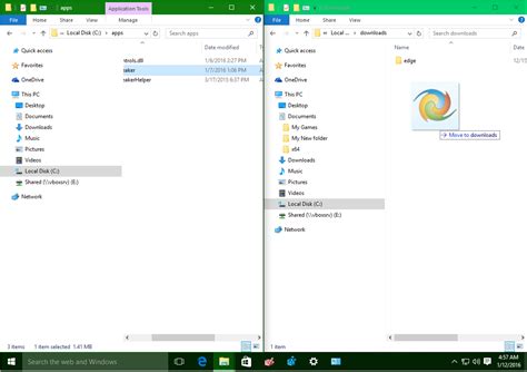 set the default drag and drop action in windows 10 windows 8 and windows 7