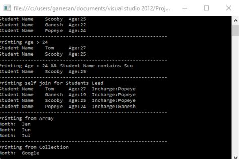 Linq Query With Different Data Sources List Array And SQL Maria Academy