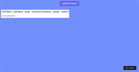Datatable Refactored Codesandbox