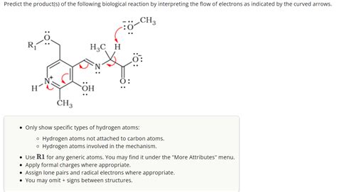 Solved Only Show Specific Types Of Hydrogen Atoms Chegg Com