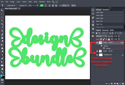 Creating An Offset Stroke In DesignScape Design Bundles