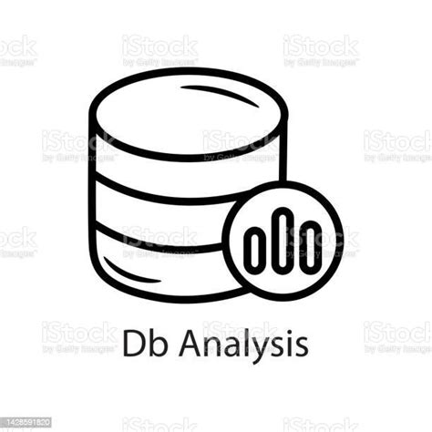 Db 분석 개요 아이콘 디자인 그림입니다 흰색 배경 Eps 10 파일의 데이터 기호 검색에 대한 스톡 벡터 아트 및 기타 이미지 검색 네트워크 서버 데이터 Istock