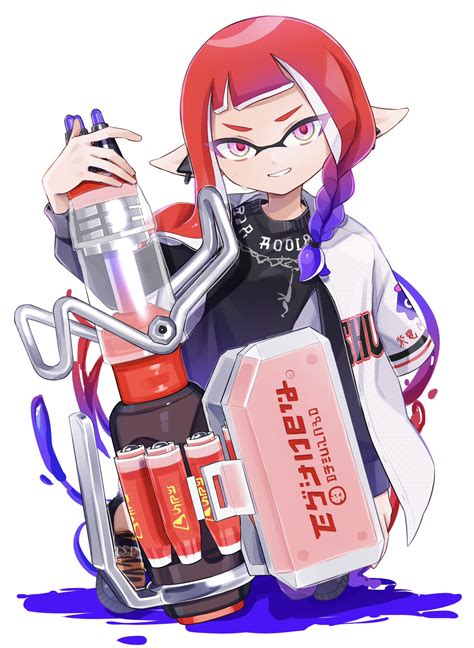 Inkling Player Character And Inkling Girl Splatoon And 1 More Drawn
