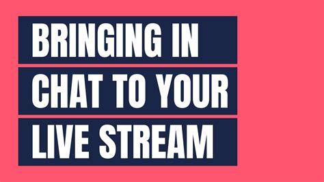 Bringing Chat Messages Into Live Streams Social Stream Browser Plugin Youtube